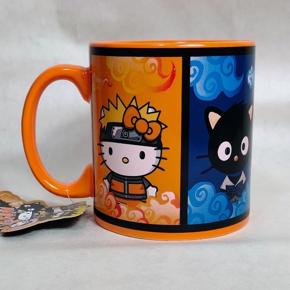 Bioworld | Dining | Sanrio Hello Kitty X Naruto Mug Orange Anime 2 Oz ...
